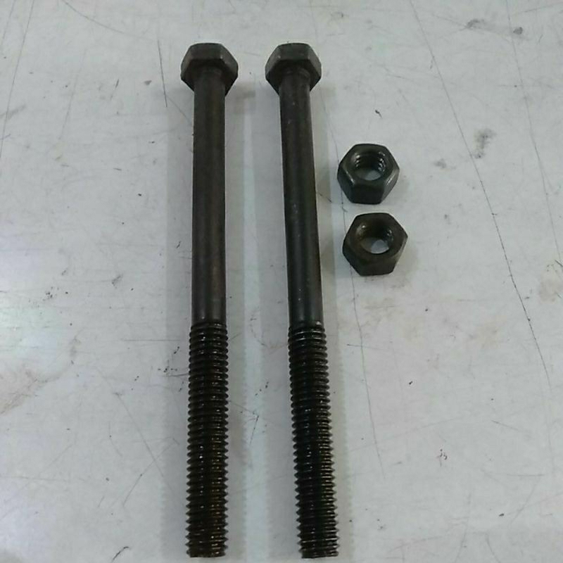 Jual BAUT MUR NC HITAM 3/8"X5" (KUNCI 10) | Shopee Indonesia