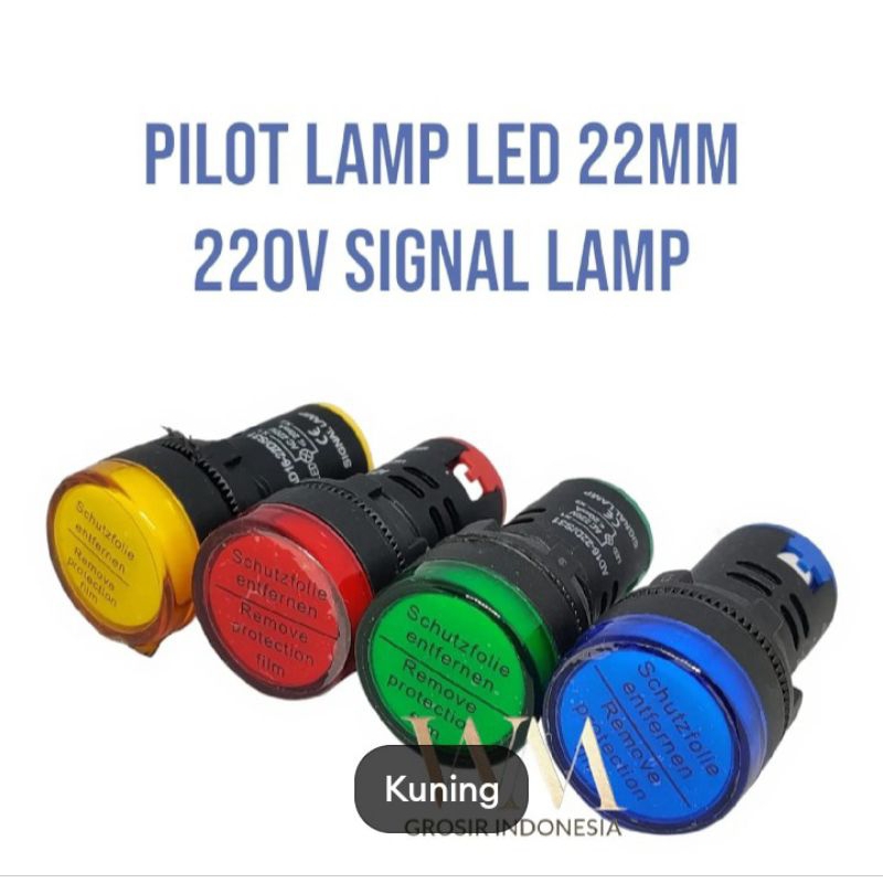 Jual PILOT LAMP KUNING INDOKATOR PADA PINTU PANEL | Shopee Indonesia