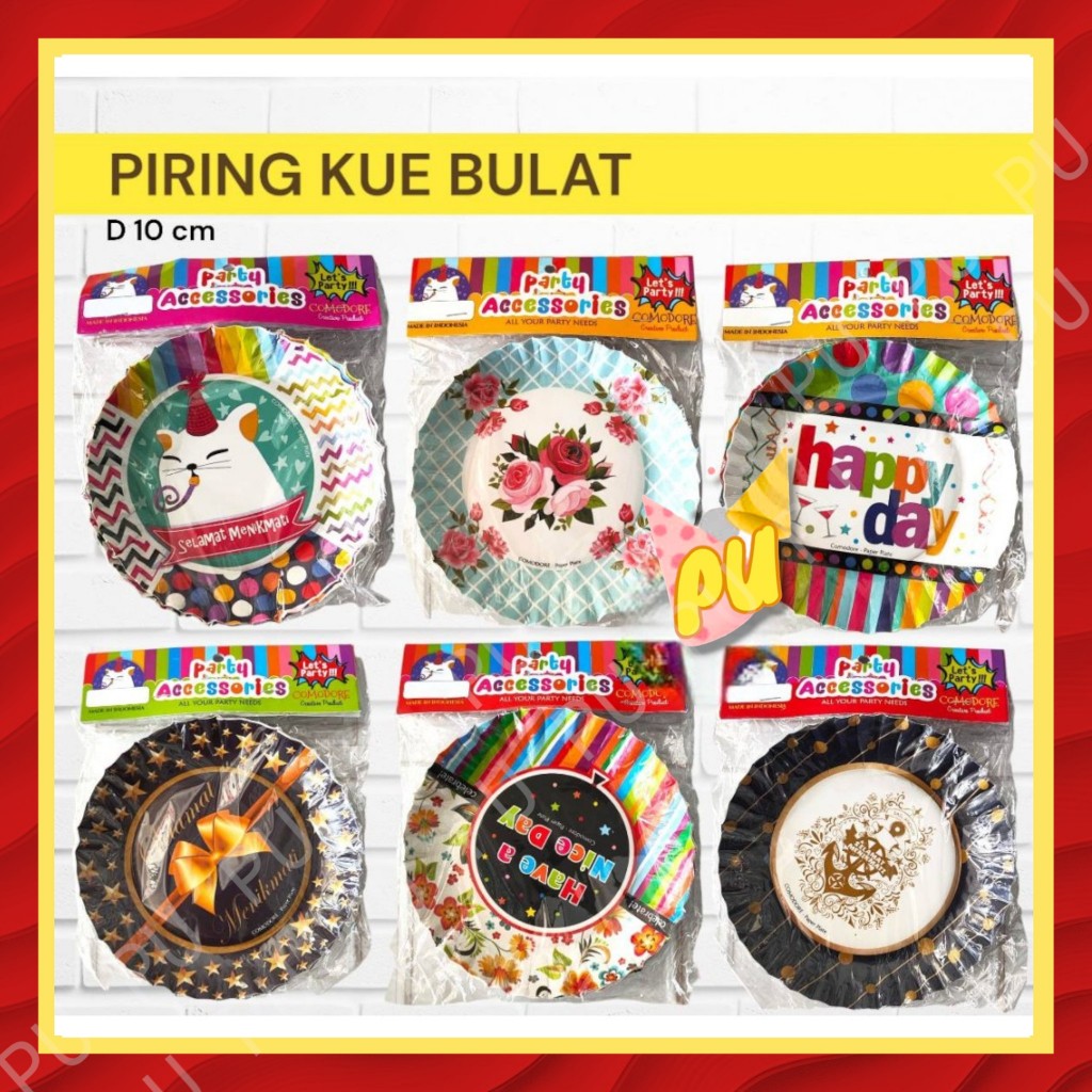 Jual Piring Kue Ulang Tahun Isi 10 / Piring Kertas Ulang Tahun Premium | Shopee Indonesia