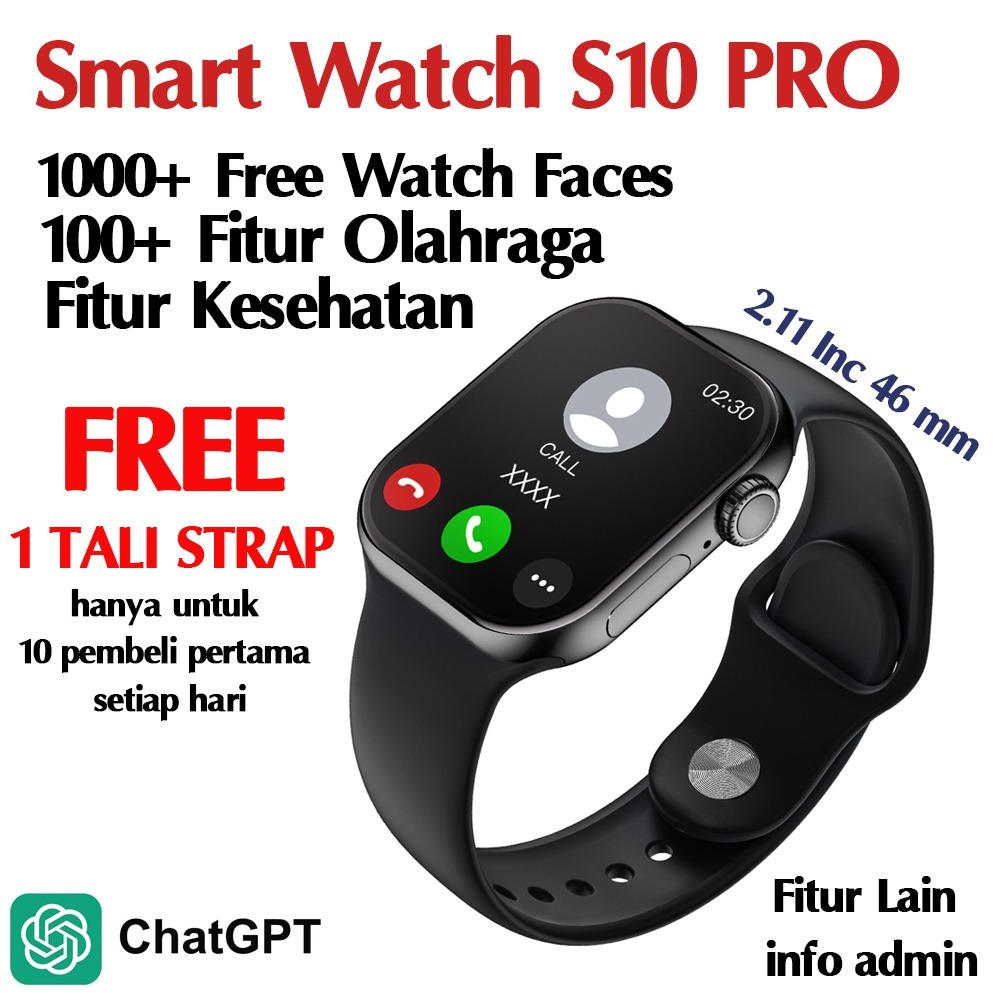 Jual Smart Watch S10 Dengan Fitur Lengkap Dan Battery Tahan Lama ...
