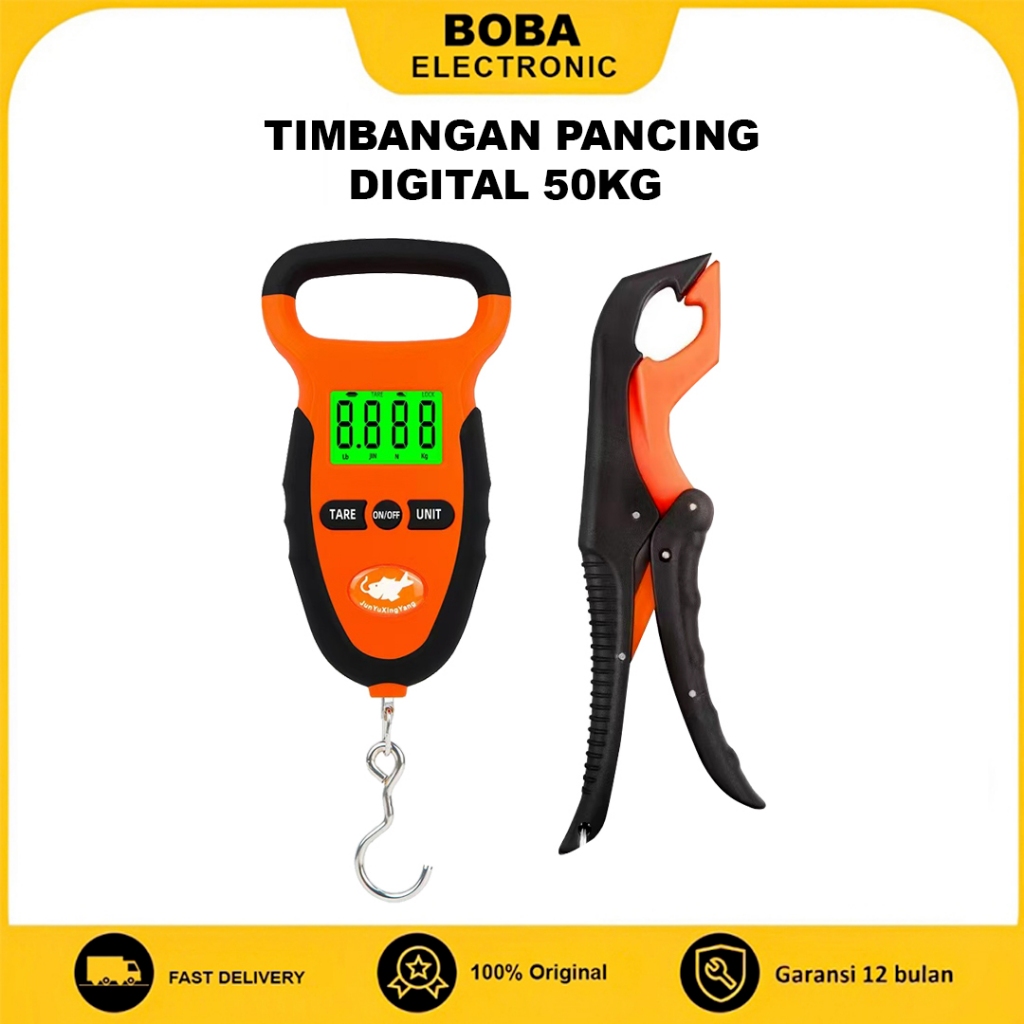 Jual BOBA Timbangan Pancing Digital Waterproof Timbangan Gantung Ikan ...