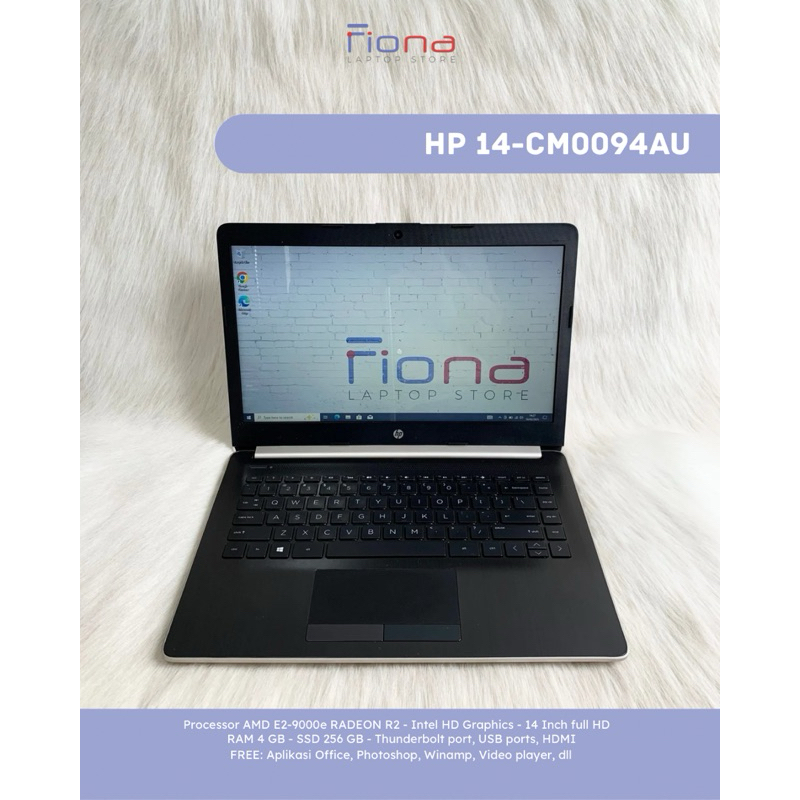 Jual Laptop HP 14-CM0094AU AMD E2 Ram 4Gb Ssd 256Gb | Shopee Indonesia