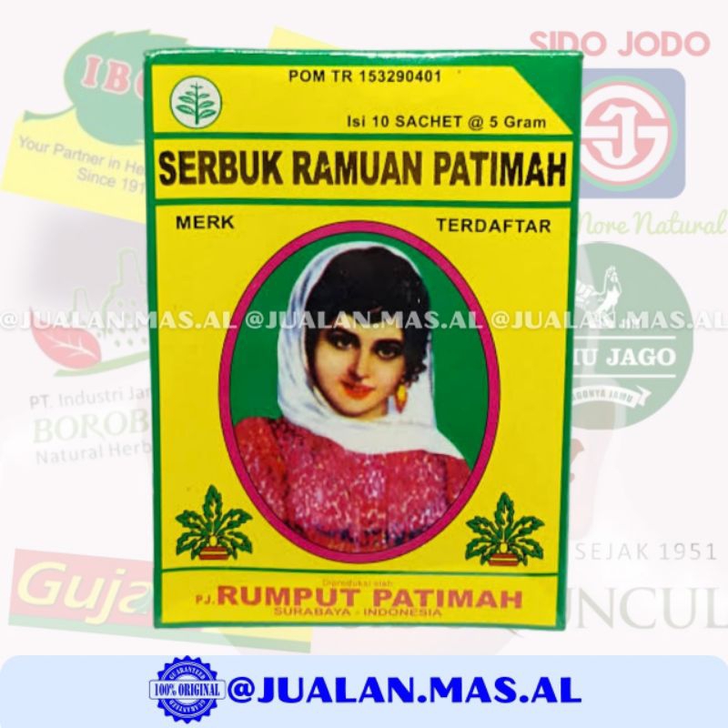 Jual JAMU RUMPUT FATIMAH / PATIMAH (ISI 10 SACHET) & KAPSUL RUMPUT ...