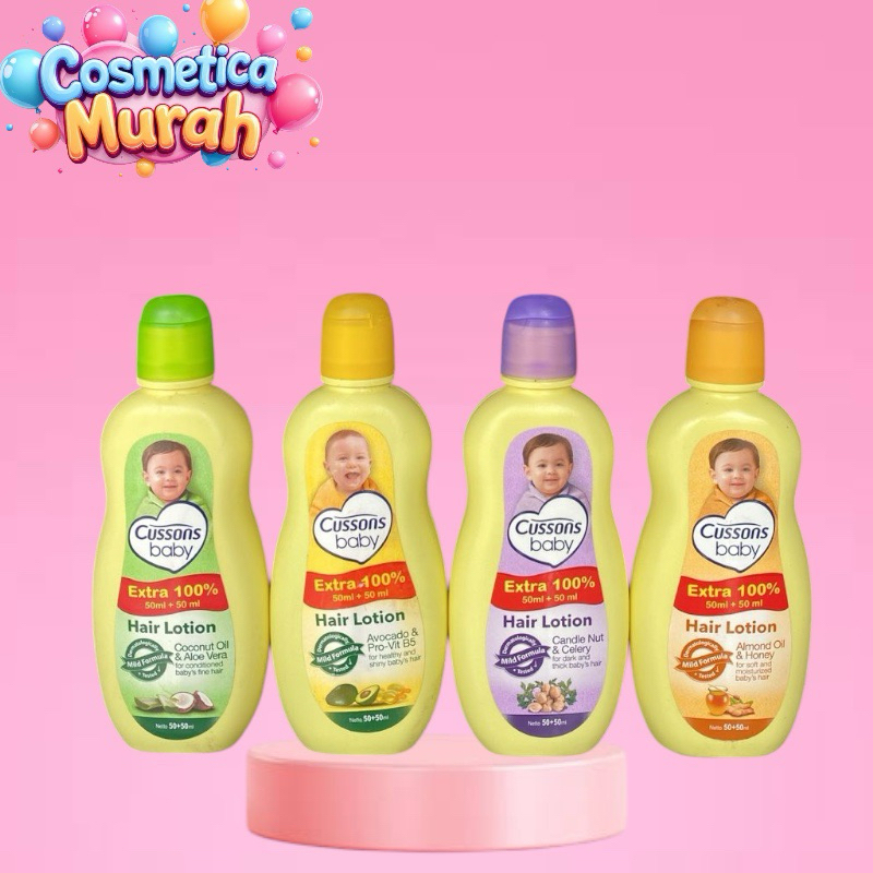 Jual cu,ix] CUSSONS BABY hair lotion 50+50 ml - mild formula untuk ...