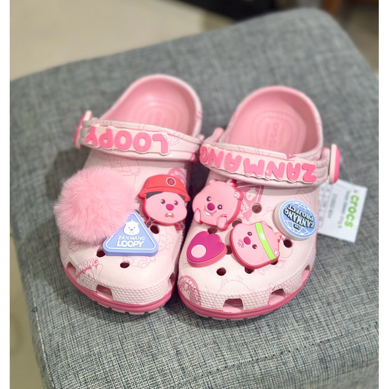 Jual CROCS x Loopy Zanmag Classic Clog Kids ORI inc JIBBITZ [READY ...