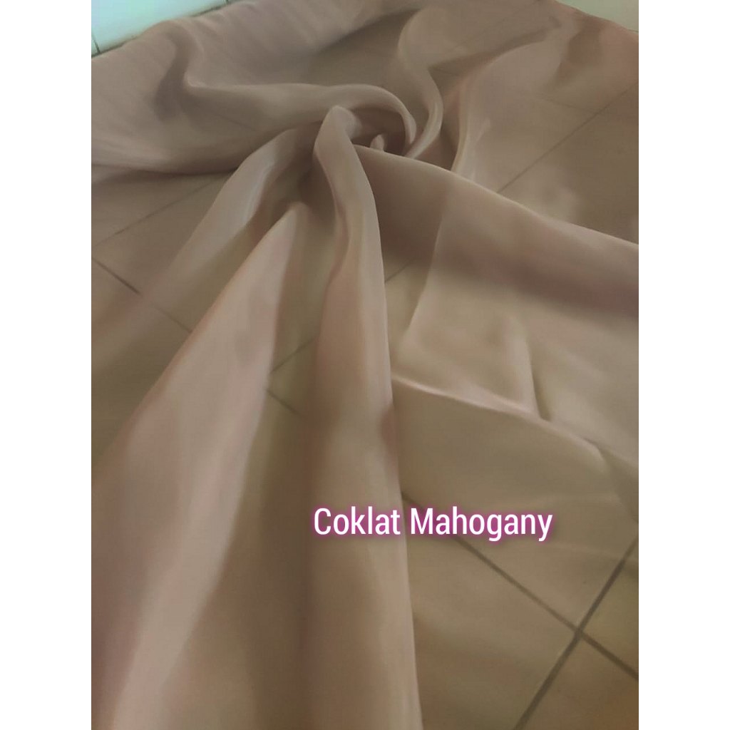 Jual Kain Organza/Kain kaca Organza/Kain Organsa Polos | Shopee Indonesia