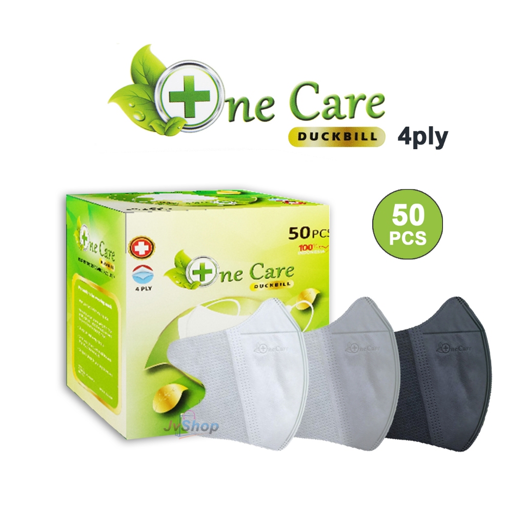 Jual Masker Duckbill Earloop One Care 4 ply isi 50 pcs | Shopee Indonesia