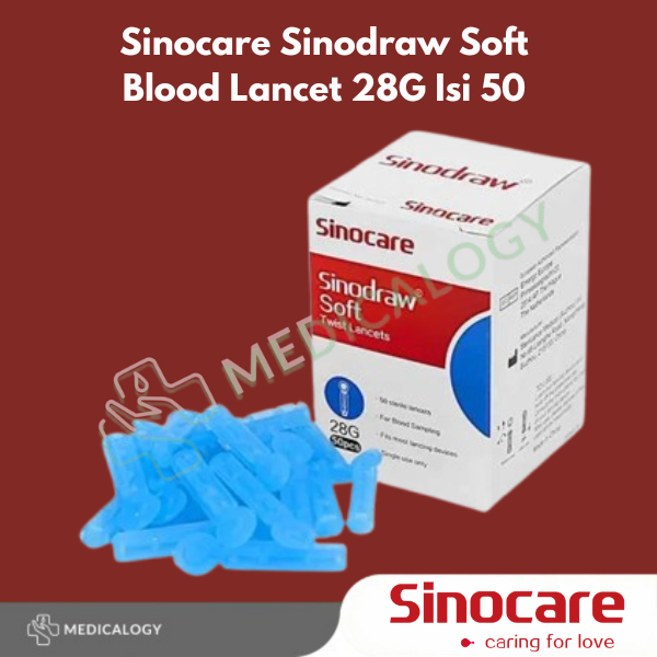 Jual "Sinocare Sinodraw Soft Blood Lancet 28G Isi 50 " | Shopee Indonesia