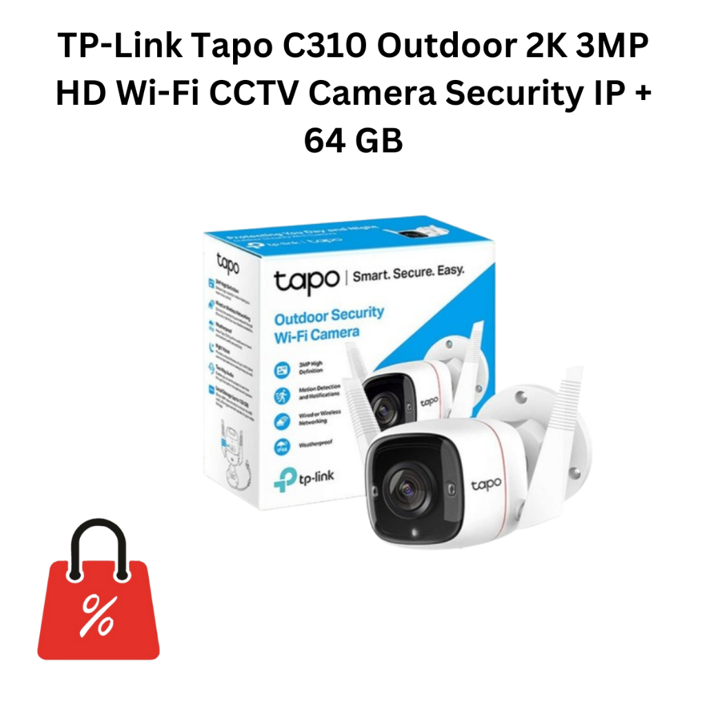Jual TP-Link Tapo C310 Outdoor 2K 3MP HD Wi-Fi CCTV Camera Certification-IP66 Weatherproof Night ...