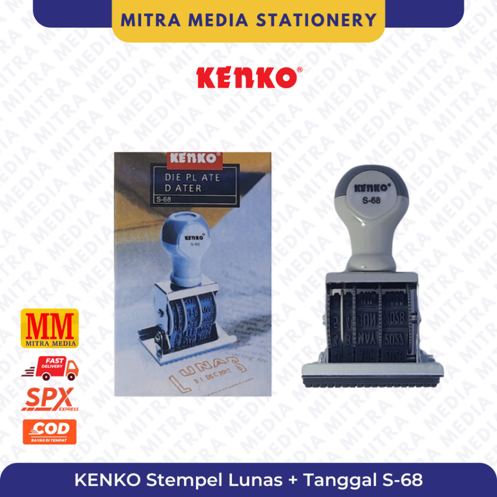 Jual KENKO Stempel Lunas + Tanggal S-68 / Cap Lunas Tanggal | Shopee Indonesia