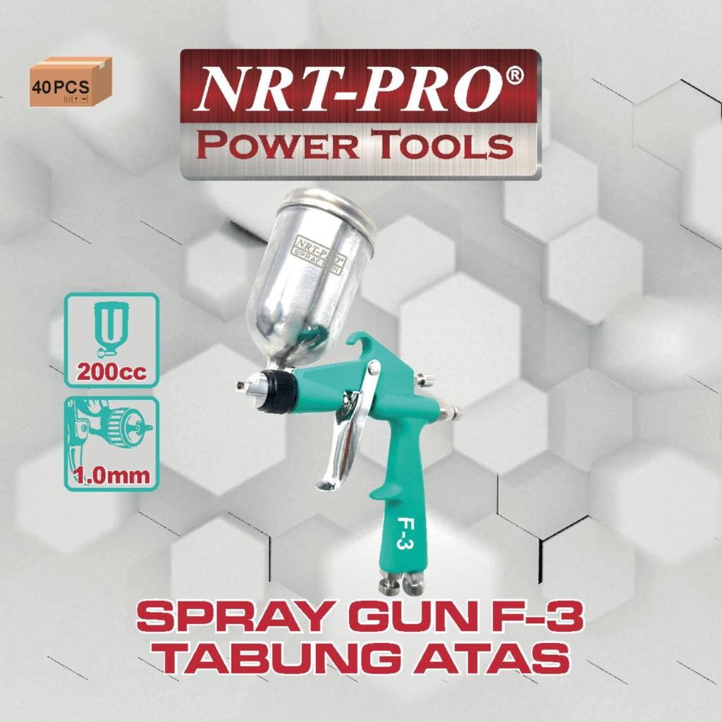 Jual NRT PRO SPRAY GUN F3 1.0MM ALAT SEMPROT CAT PAKAI KOMPRESOR ...