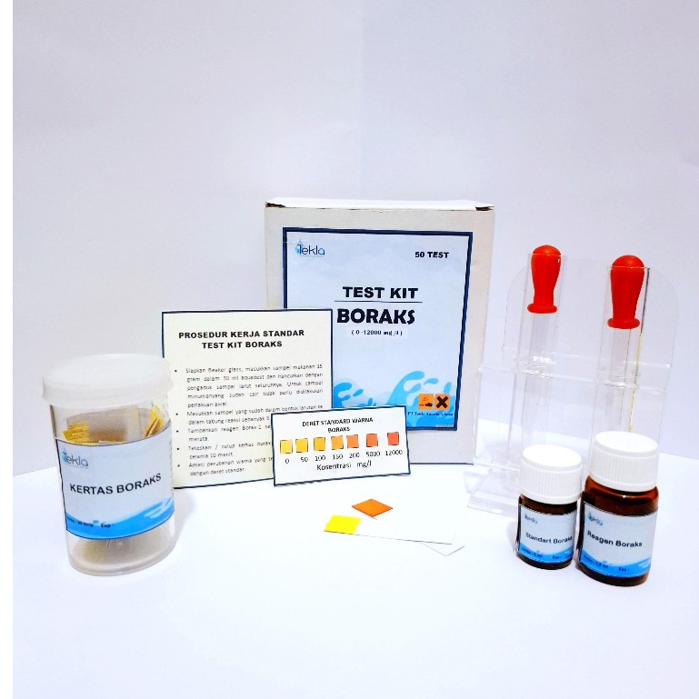Jual Test kit Bleng/Boron,Alat uji pengawet Natrium Tetraborat - 50 ...
