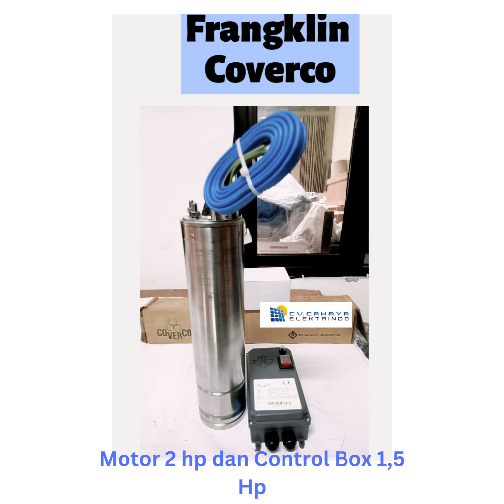 Jual Franklin coverco Motor 2 hp dan Control Box coverco 2 hp pengairan ...