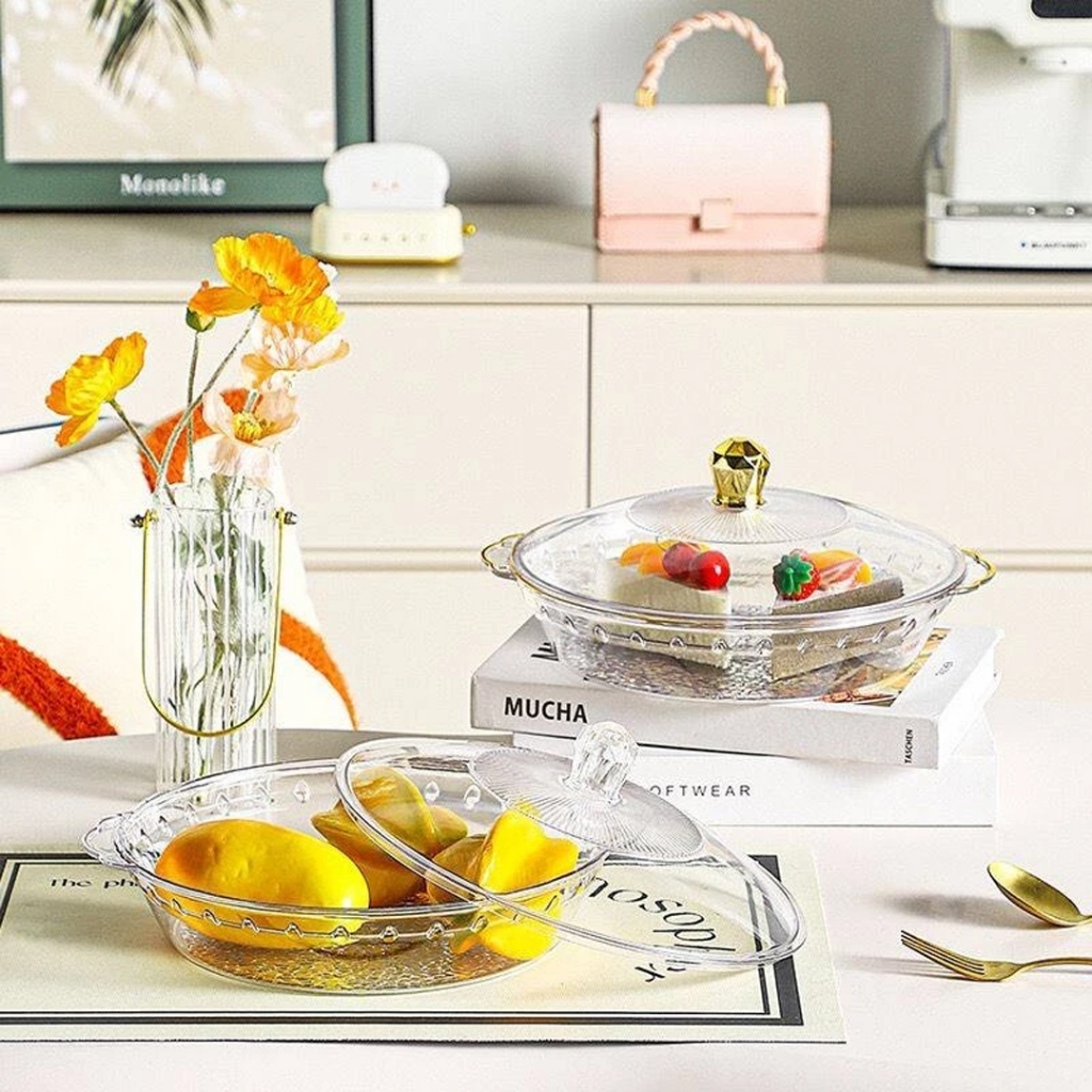 Jual Ideame Nampan Tray Wadah Saji Mewah / Nampan Dengan Pegangan ...