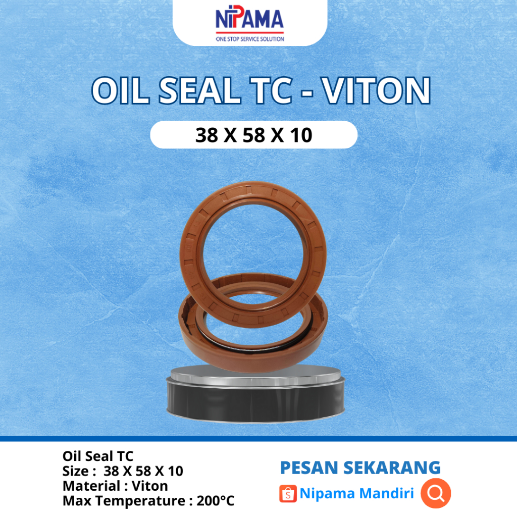Jual OIL SEAL TC VITON 38 X 58 X 10 | Shopee Indonesia