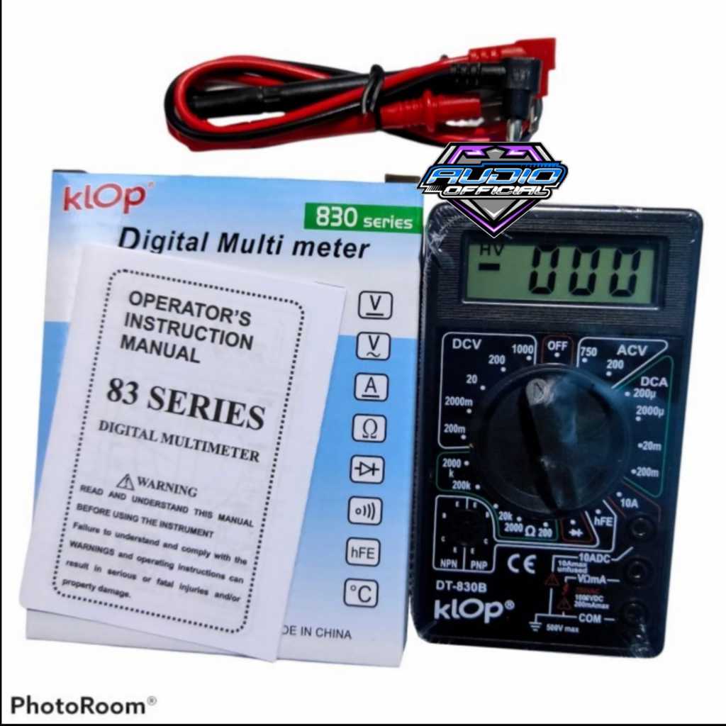 Jual AVO Multimeter AVOMETER Mltitester DIGITAL (sudah termasuk baterai ...