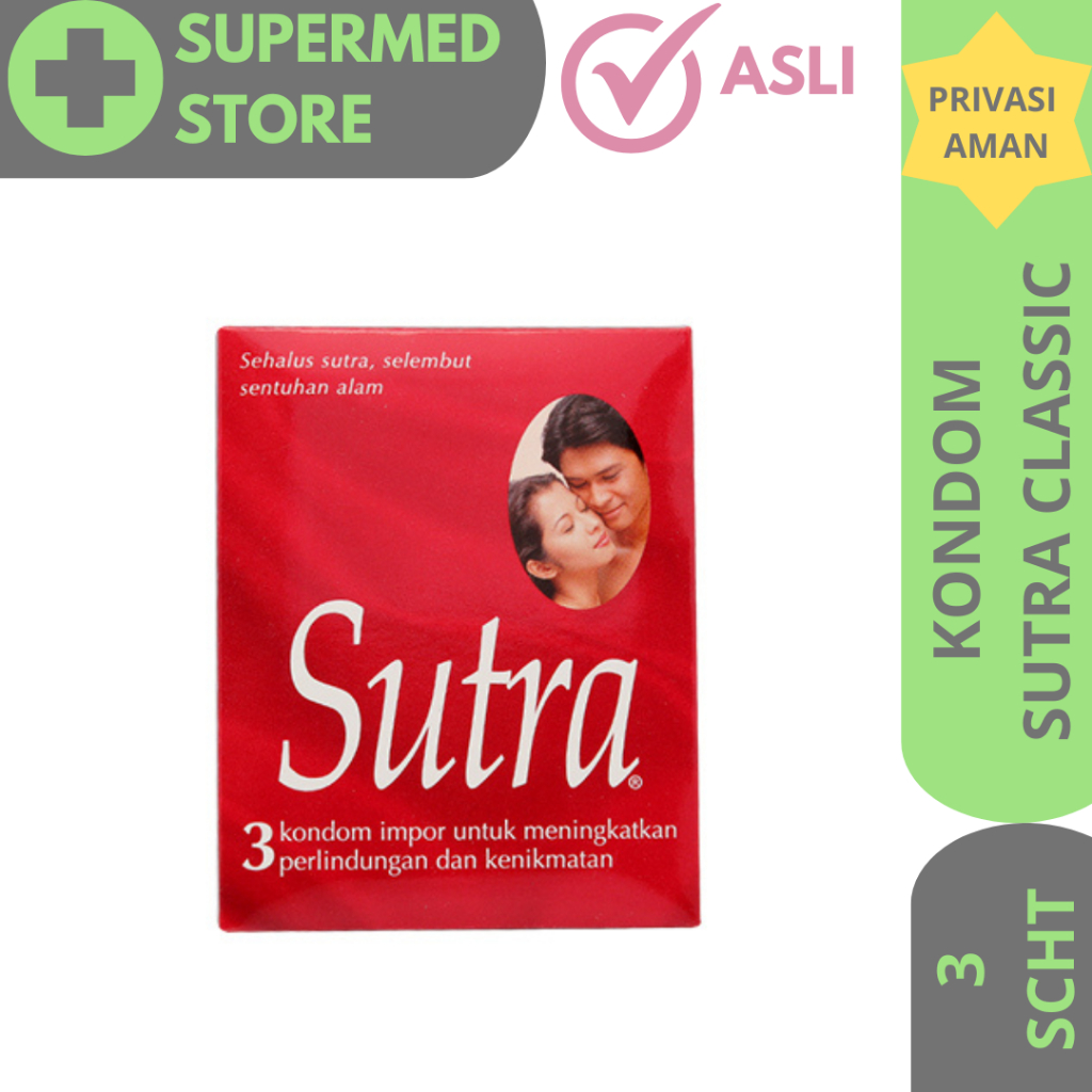 Jual Kondom Sutra Classic (Merah) Isi 3 Pcs / Kondom Kontrasepsi Tipis Sutra | Shopee Indonesia