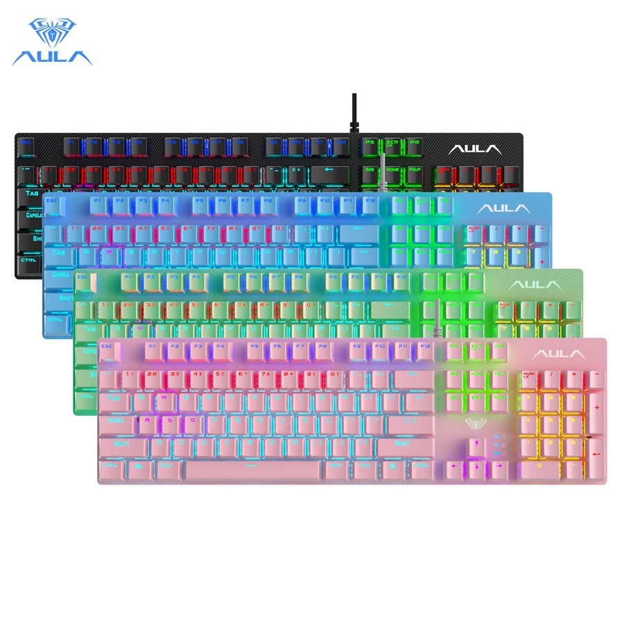 Jual Keyboard Gaming Mechanical AULA S2022 26 Tombol Antighosting ...