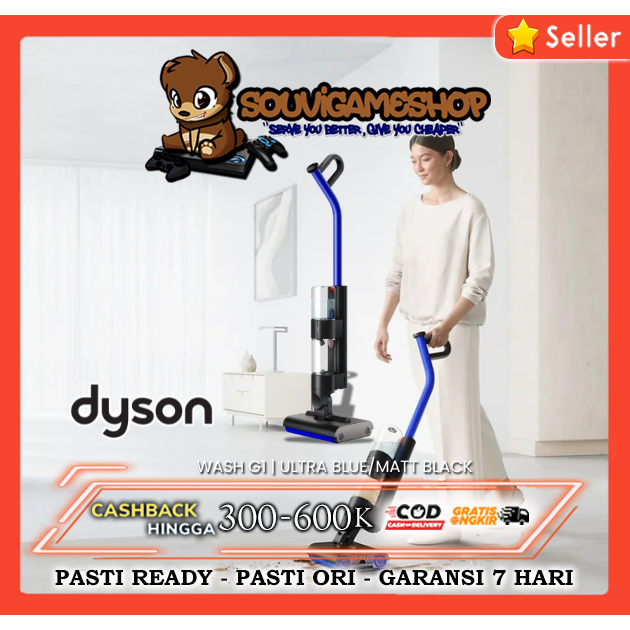 Jual Dyson WashG1 wet floor cleaner (Ultra Blue/Matt Black) - Pengepel Lantai | Shopee Indonesia