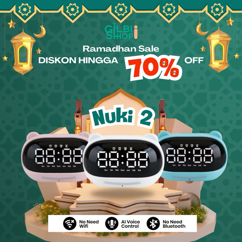 Jual Ripple AI Nuki 2 voice control smart alarm dan Night Lamp | Shopee ...