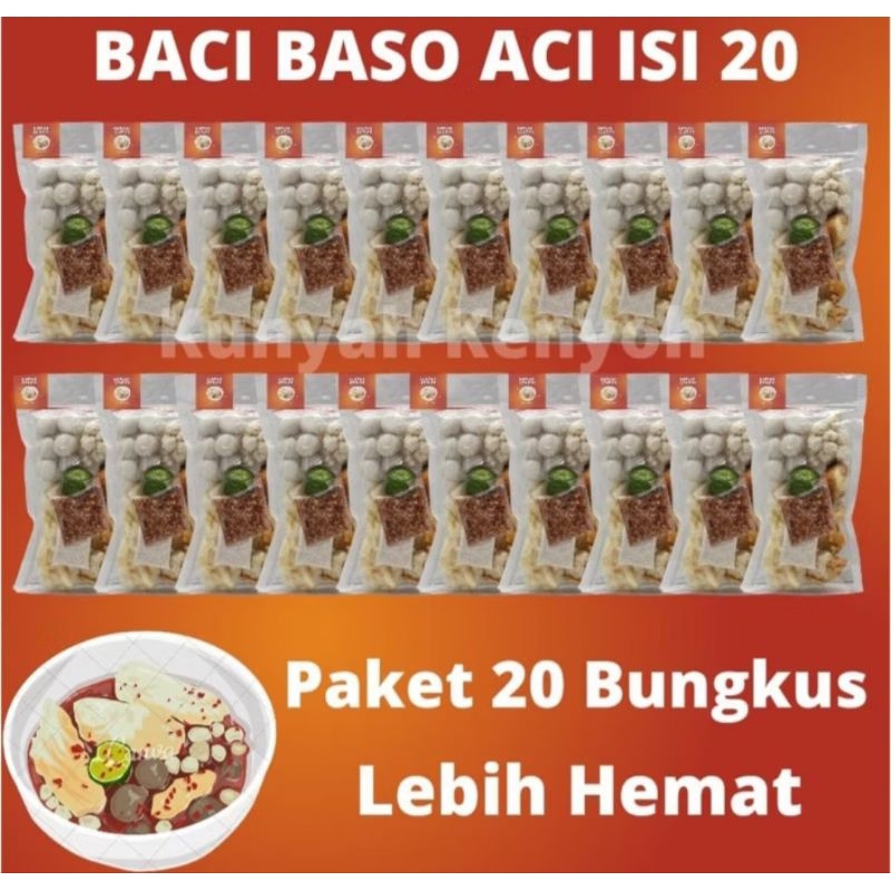 Jual bakso aci paket 20 bungkus harga termurah | Shopee Indonesia