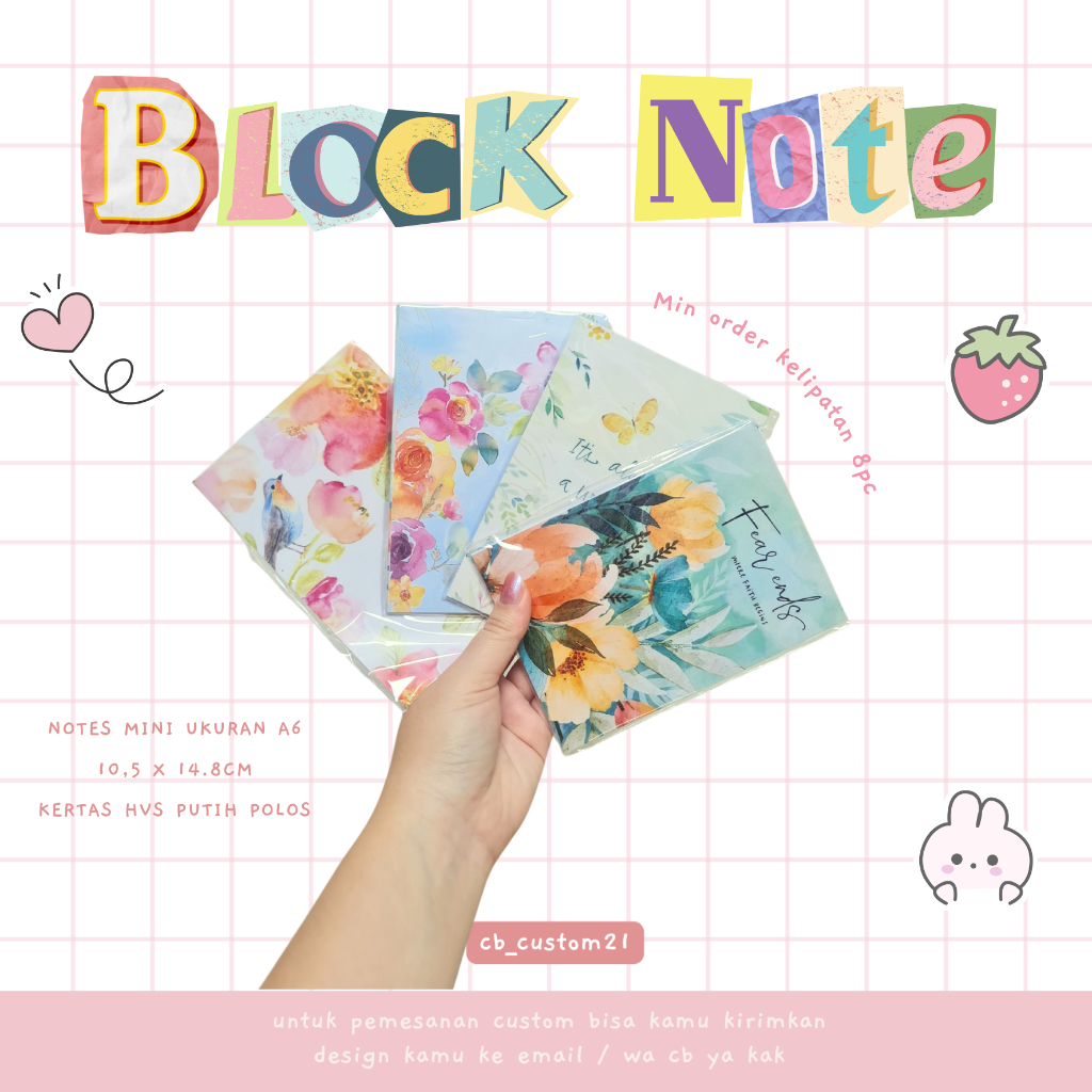Jual Block Notes Custom ( Notes Mini Custom) | Shopee Indonesia