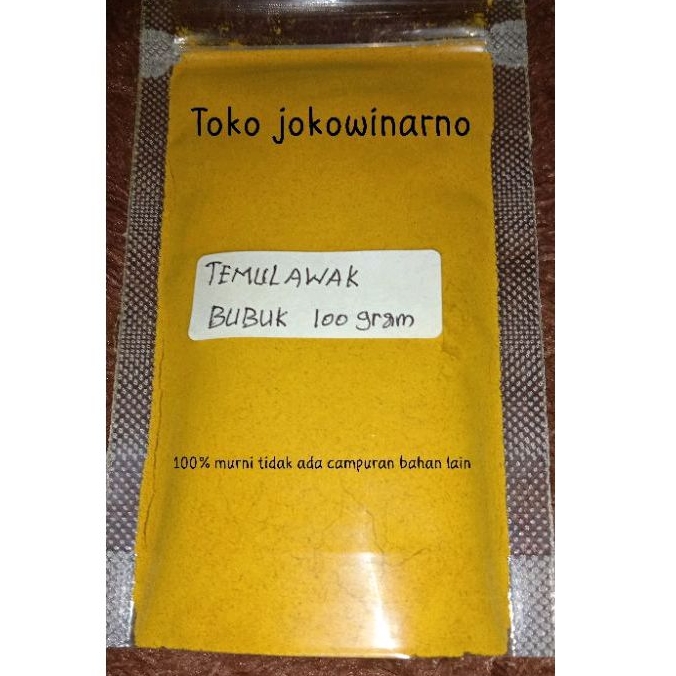 Jual TEMULAWAK BUBUK HALUS 100 Gram - Murni Tanpa Campuran | Shopee ...