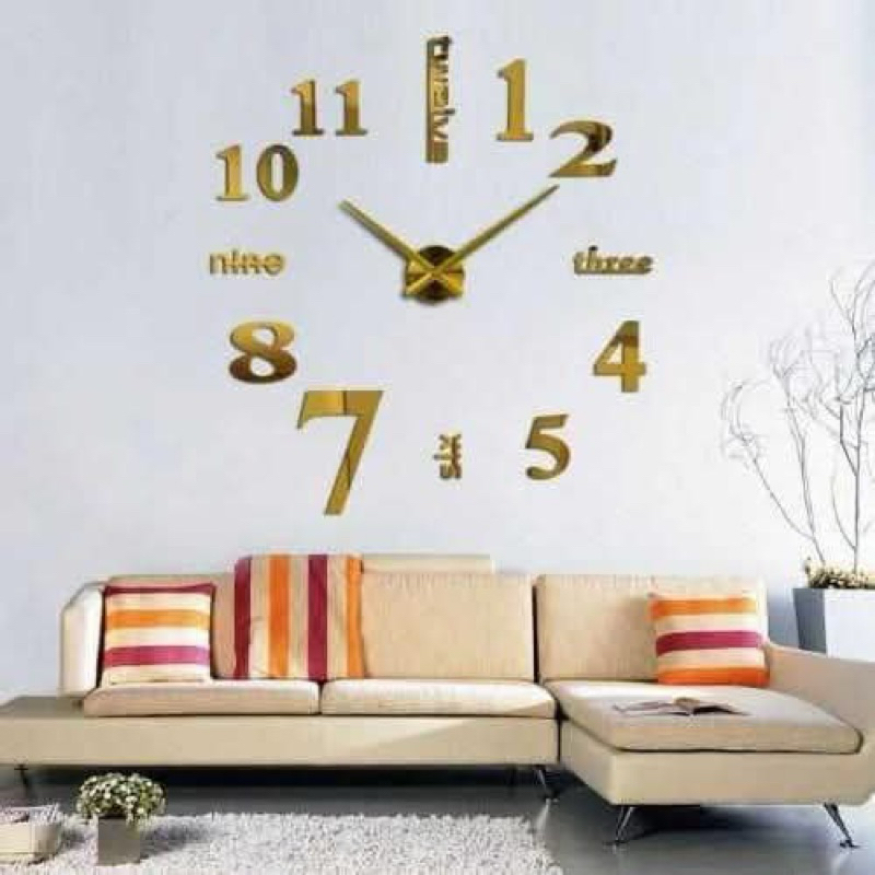 Jual jam dinding jumbo diy jam dhiasan dindinginding besar dan jumbo ...
