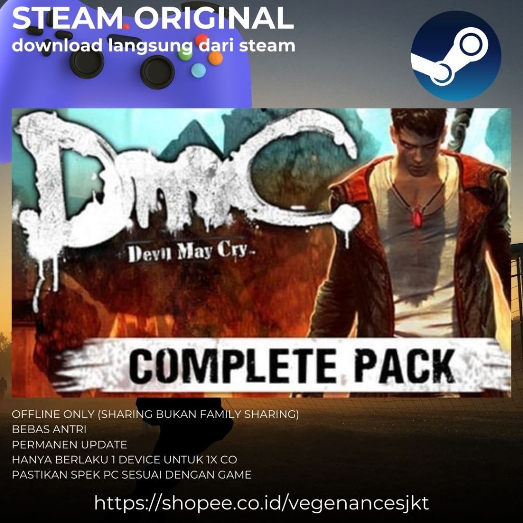 Jual DmC: Devil May Cry Complete Pack PC Game Sharing Original + Latest ...