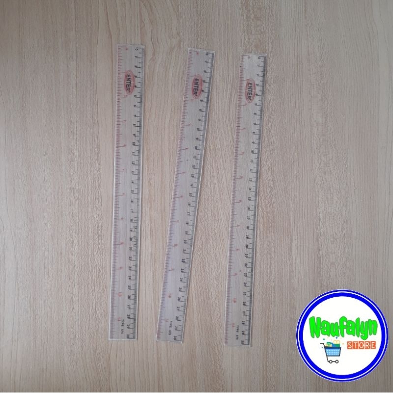Jual Penggaris Mika 30cm Enter (1 pcs ) | Shopee Indonesia