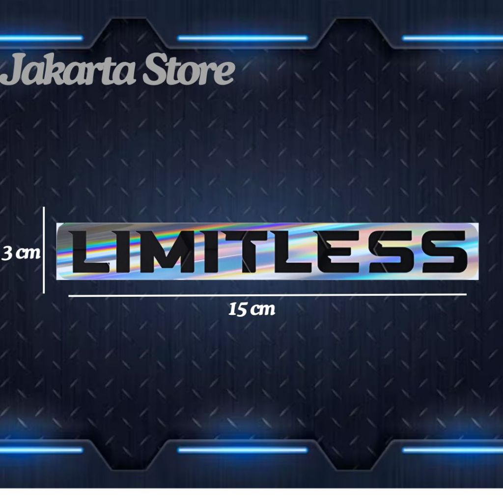Jual Stiker Sticker Cutting Tulisan LIMITLESS Stiker Potong Sticker ...