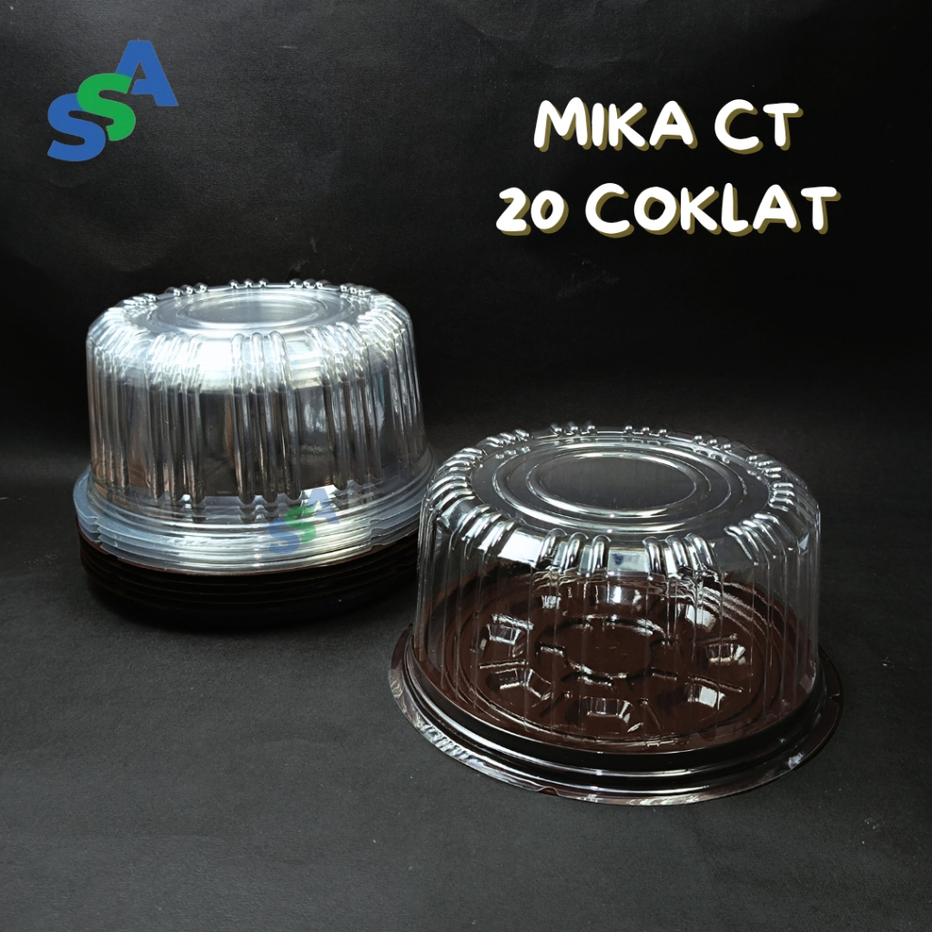 Jual MIKA CT 20 COKLAT / MIKA KUE TART BOLU PUDING ISI 10 PCS | Shopee ...