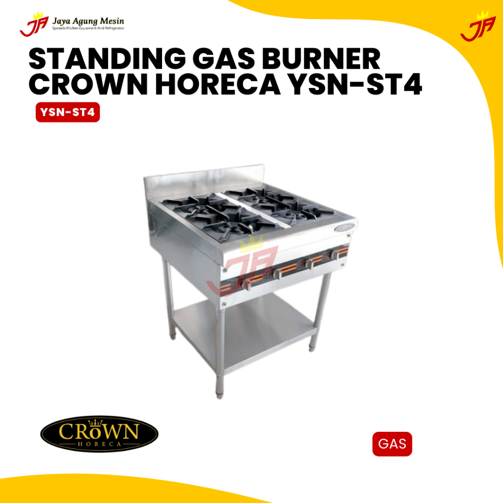 Jual CROWN HORECA Standing Gas Burner YSN-ST4 | Shopee Indonesia