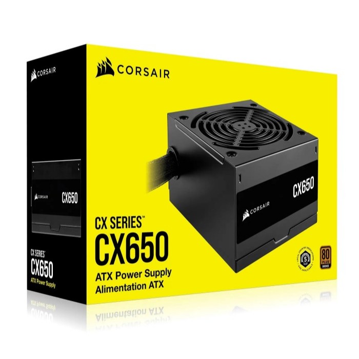 Jual CORSAIR CX650 PSU 650W 80+ Bronze Flat Cable / Power Supply ...