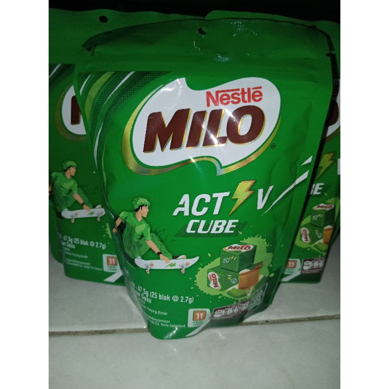Jual milo activ viral // NESTLE MILO ACTIV CUBE ISI 25BLOK // MILO 25 ...