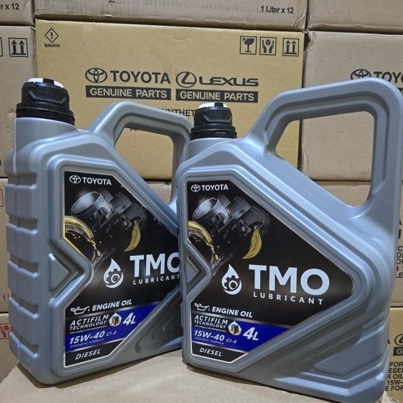 Jual OLI MOBIL TOYOTA TMO 15W-40 8 LITER ENGINE OIL ORIGINAL BARCODE ...