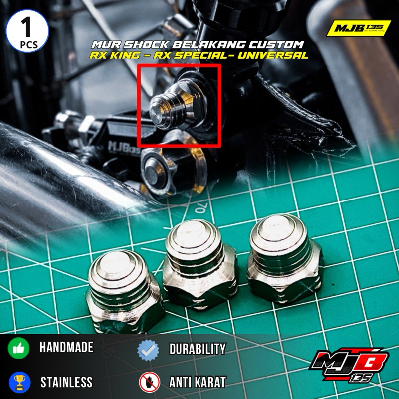 Jual MUR M10 DRAT 14 SHOCK BELAKANG RX KING RXS RXK YT115 UNIVERSAL ...