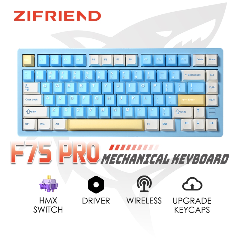Jual FURYCUBE F75 PRO Aluminum Keyboard 75% GASKET Structure RGB Screen ...