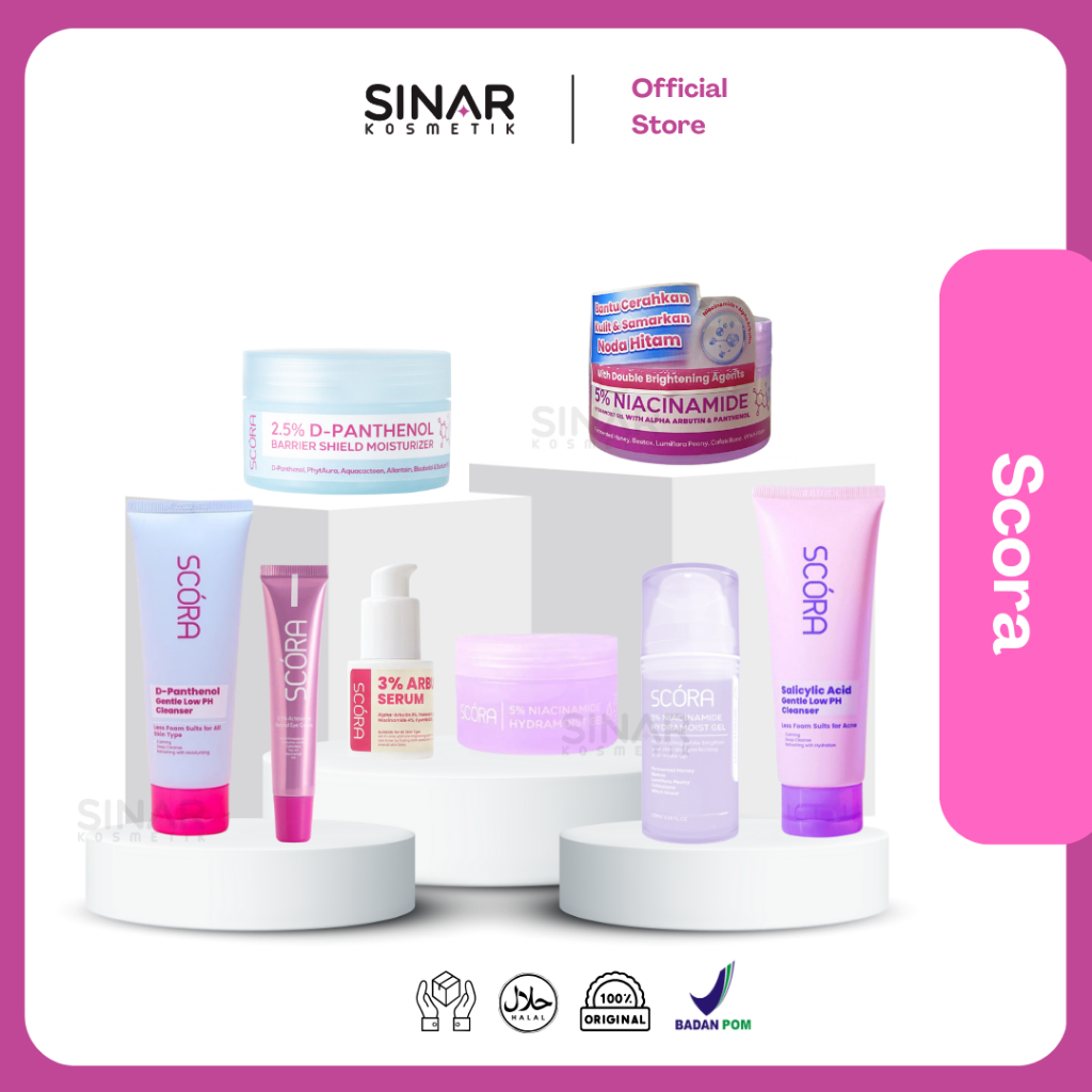 Jual Scora Niacinamide Hydramoist Gel 100ml - D-Panthenol Barrier ...