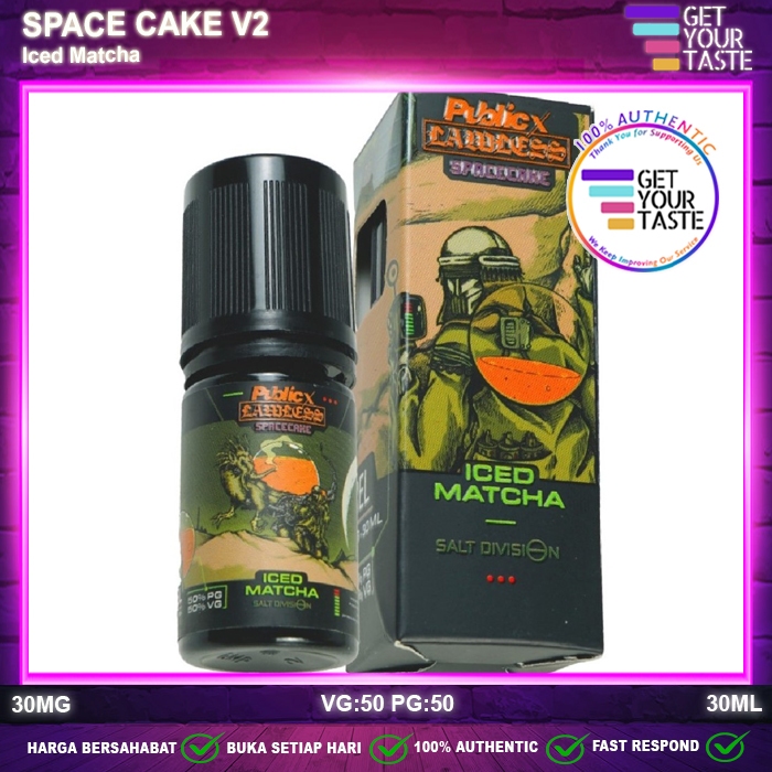 Jual Liquid Space Cake V2 Iced Matcha 30MG 30ML By Public X Lawless ...