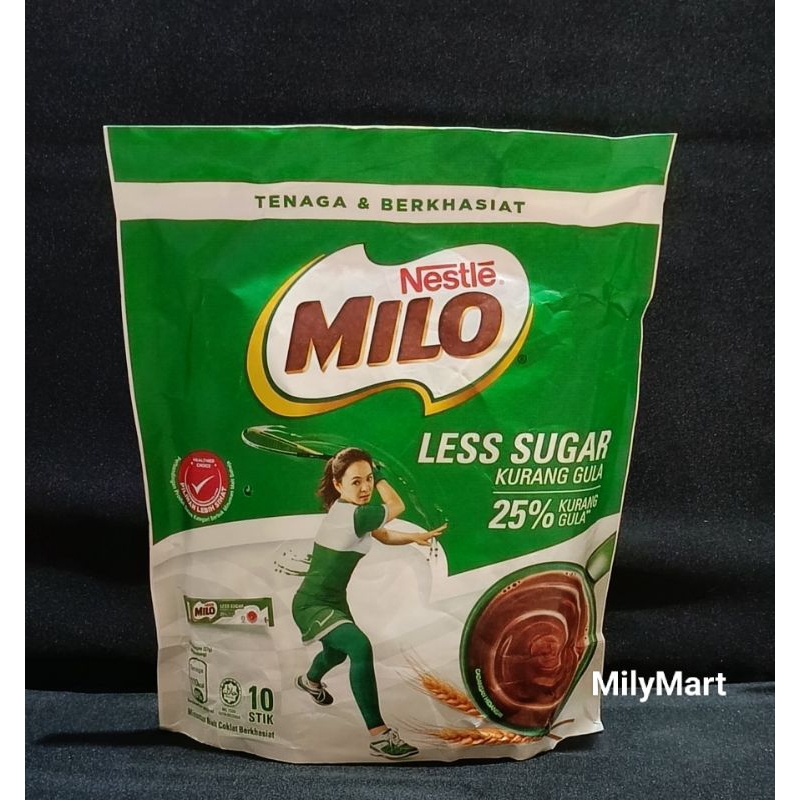 Jual Nestle Milo Less Sugar isi 10ss | Shopee Indonesia