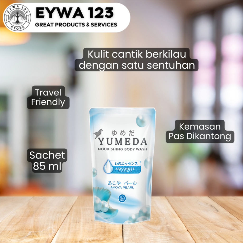Jual YUMEDA Nourishing Body Wash Akoya Pearl Sachet 85mL | Shopee Indonesia