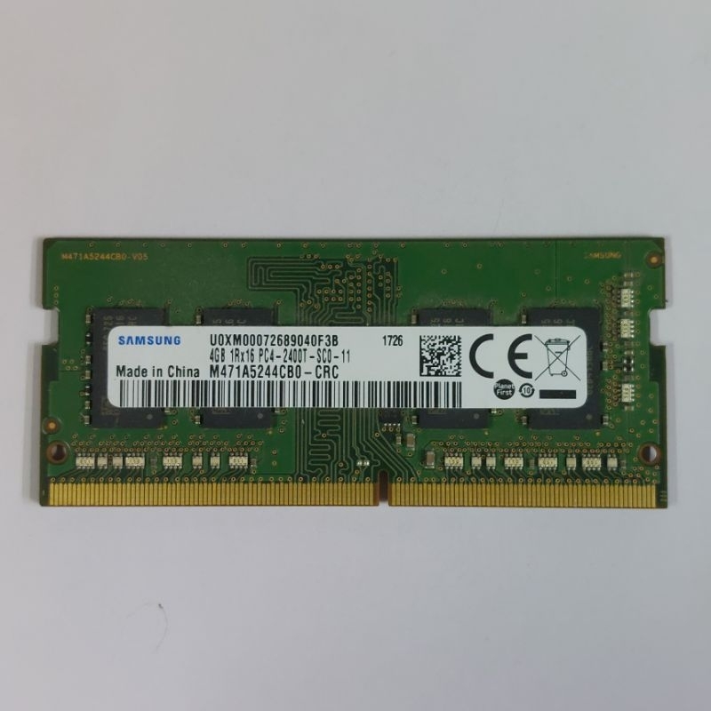 Jual Memory Ram Laptop / Sodimm DDR4 4 GB PC4-2400T SAMSUNG Original ...