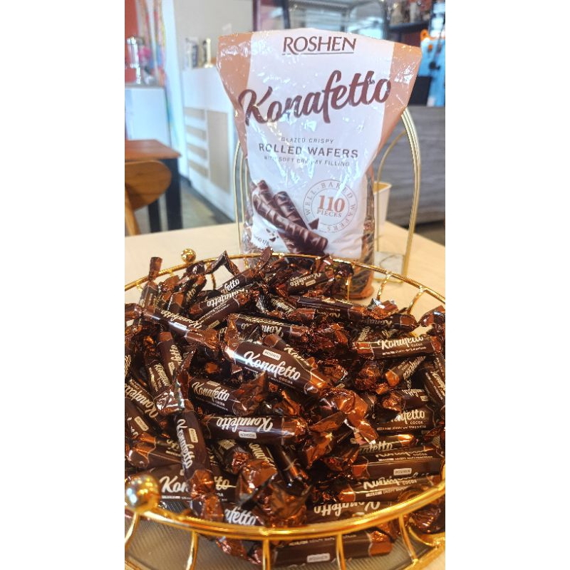 Jual Konafetto Roshen chocolate wafer rolls import | Shopee Indonesia