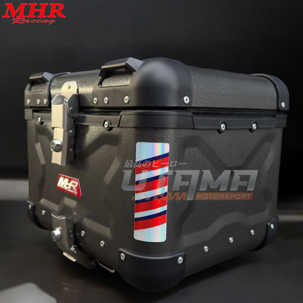 Jual Box Motor Top Box Aluminum 45L Alloy With Bag Grip Universal ...