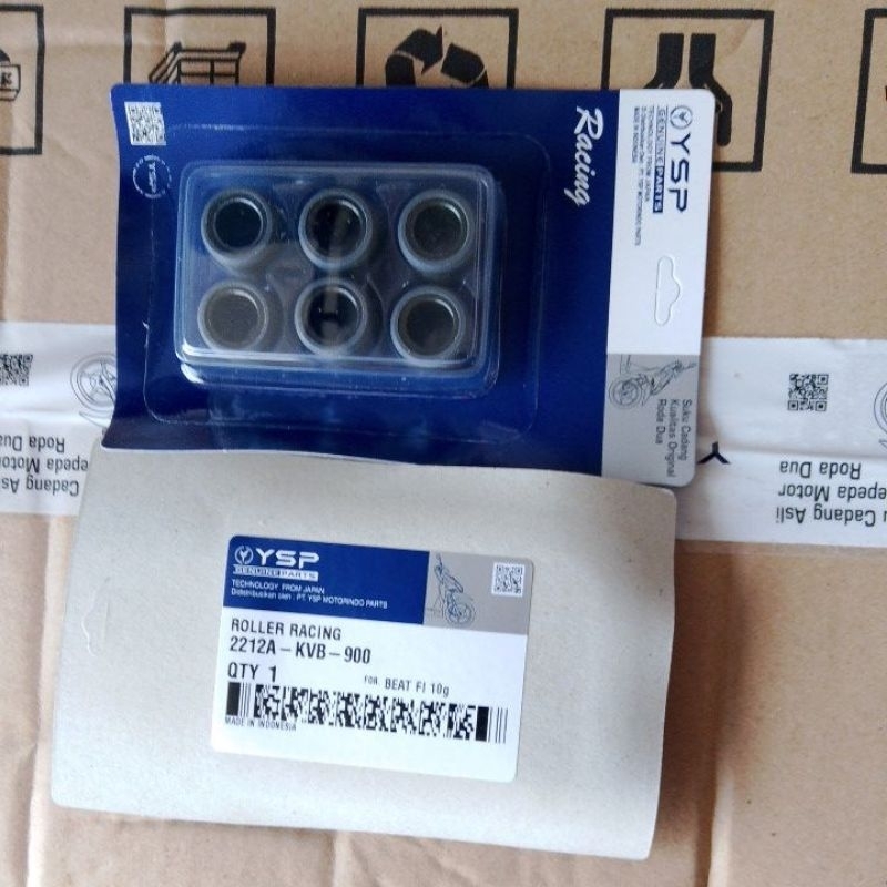 Jual GROSIR (YSP) (Harga per 3set) ROLLER RACING BEAT FI KVB 10 GRAM ...