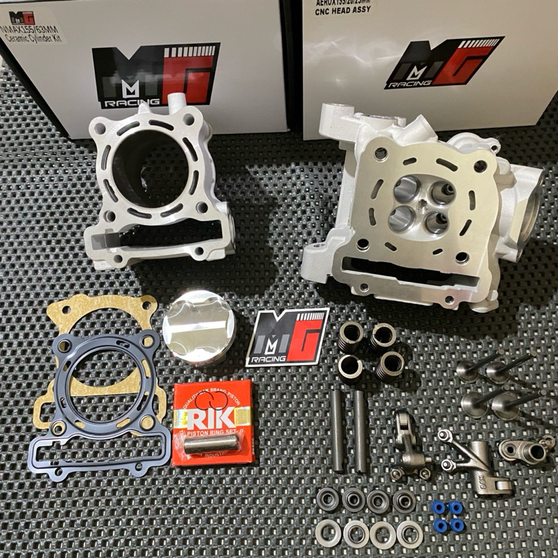 Jual paket boreup nmax 63 head 20/23 blok aerox 63 ceramic block r15 ...