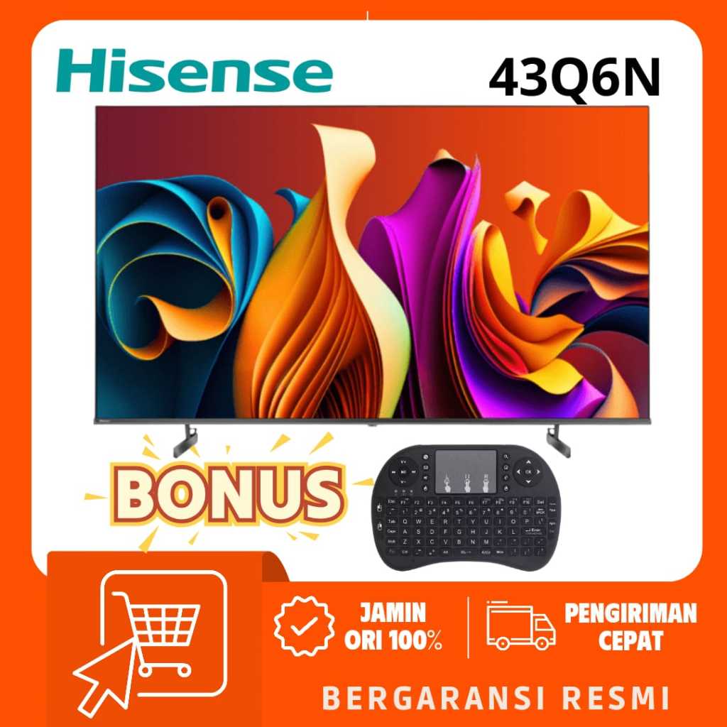 Jual HISENSE LED 43" QLED UHD/4K Q6N 43Q6N Google TV | Shopee Indonesia