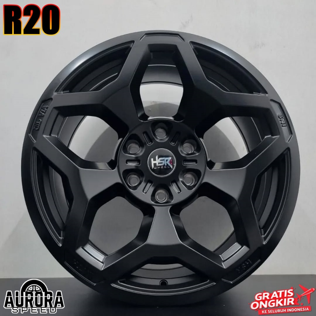 Jual Velg racing ring 20 mobil Fortuner Triton Pajero Pelek HSR MYTH10 R20x9 Pcd 6x139 ET25 ...