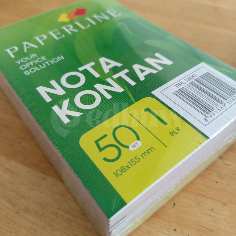 Jual Buku Nota Kontan 1 Ply Paperline K1 | Shopee Indonesia